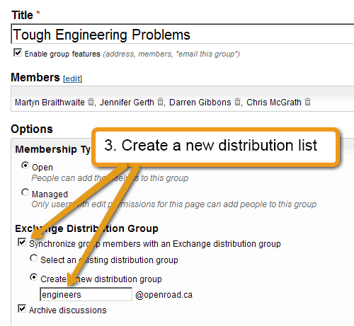 New feature: Email distribution list management and archiving