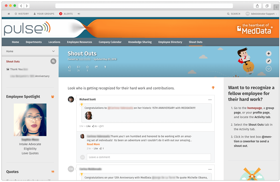ThoughtFarmer Best Intranet Awards 2018 Winner: MedData