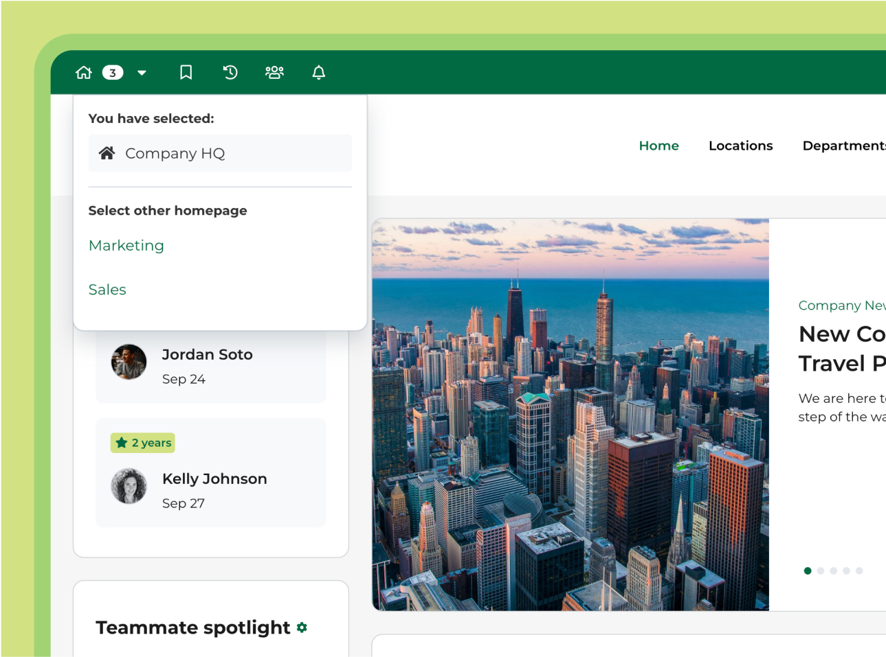 Introducing Multiple Homepages: For a more personalized intranet experience