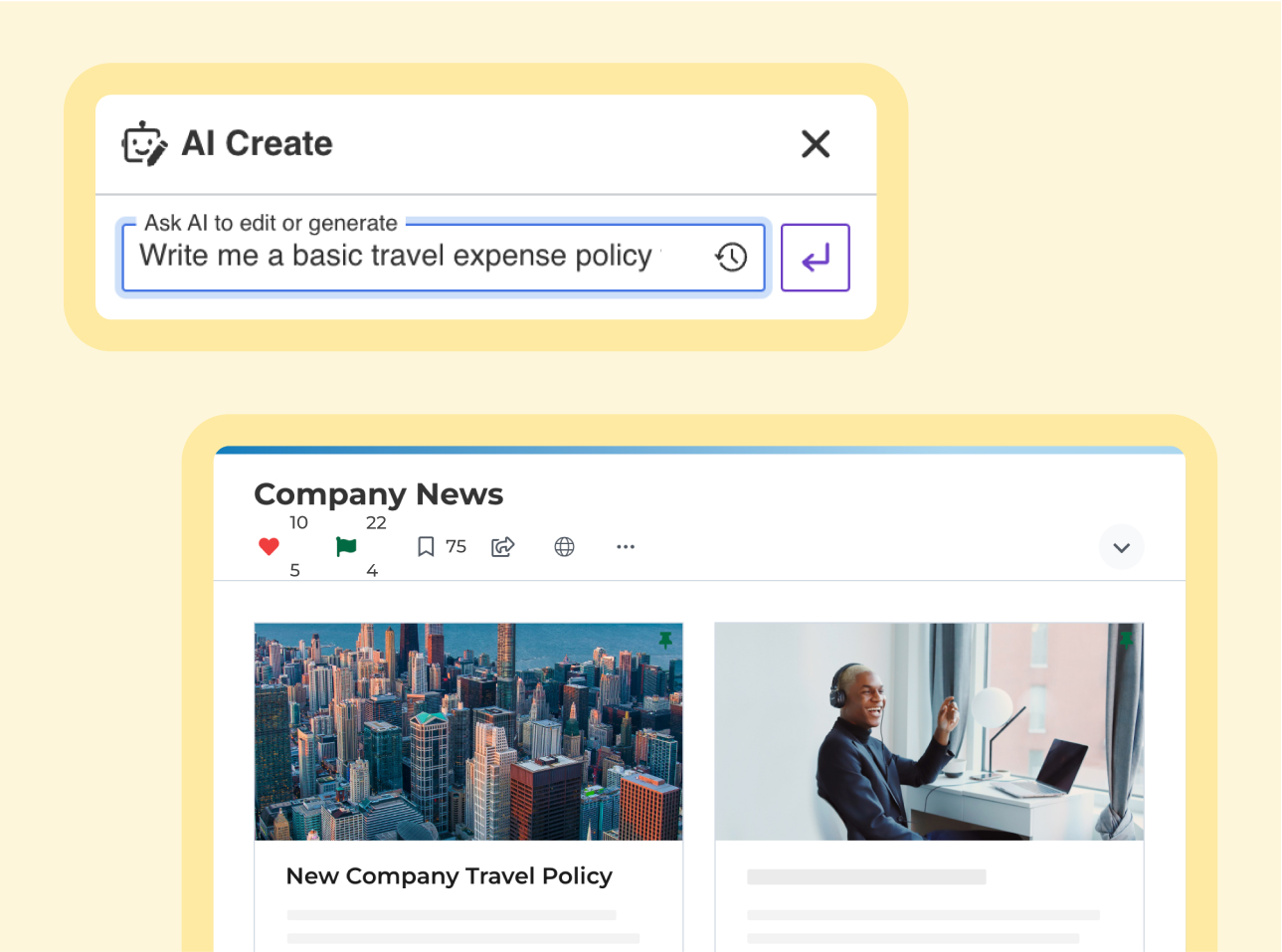 Transforming intranet content creation with AI Transforming intranet content creation with AI